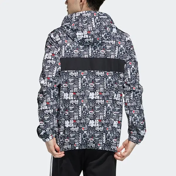 Adidas Neo Graffiti Graphic Print Track Jacket