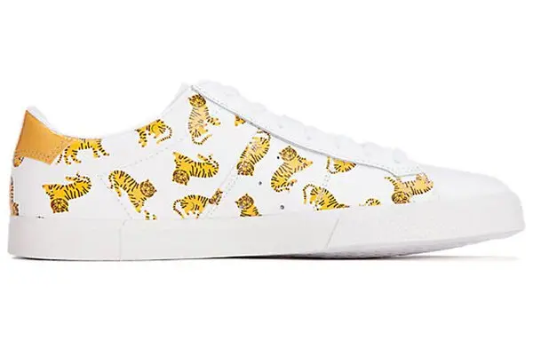 Onitsuka Tiger Lawnship 3.0 Animal Print Leather Sneakers - White