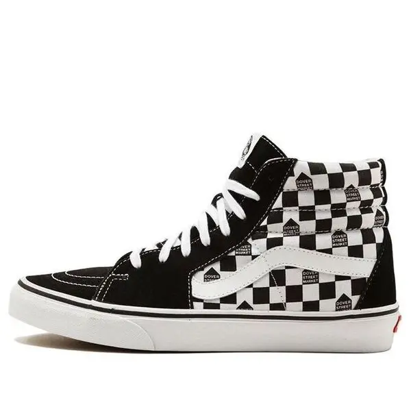 VANS Sk8-hi Dsm Checkboard High Top Sneakers - Black/white