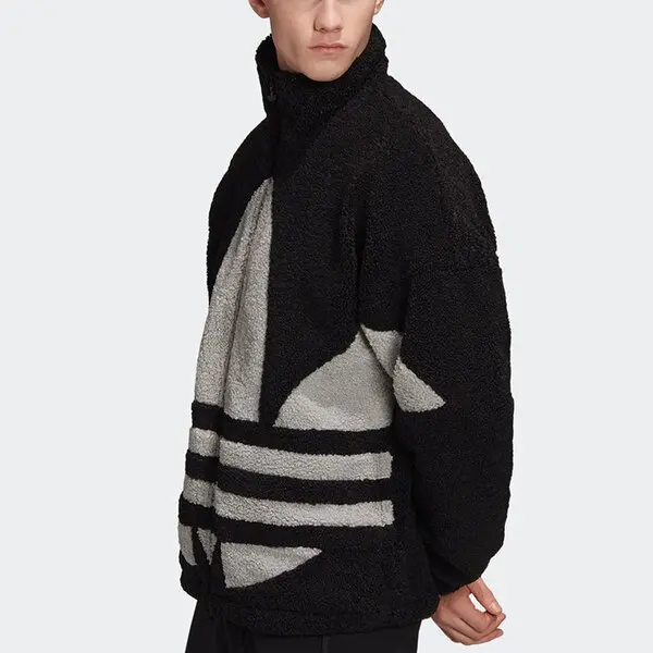 Adidas Originals Lambswool Jacket With Large Logo Pattern