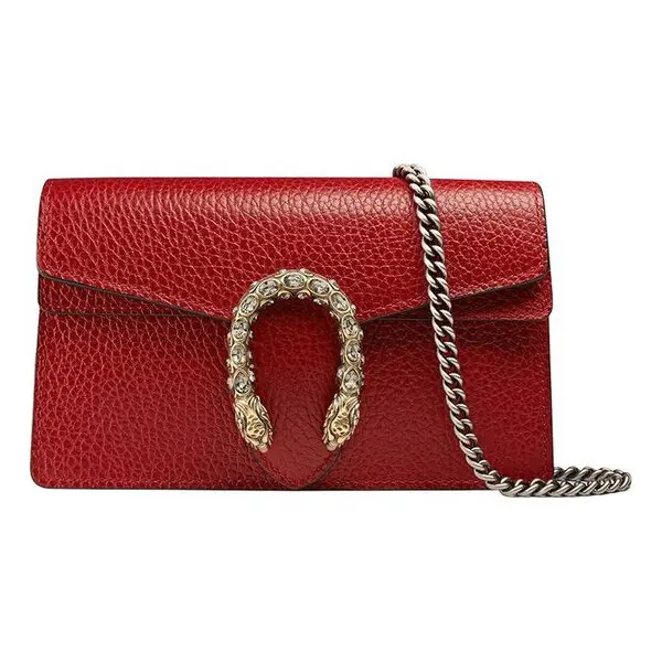Gucci Dionysus Series Leather Shoulder Bag Mini - Red