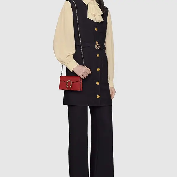 Gucci Dionysus Series Leather Shoulder Bag Mini