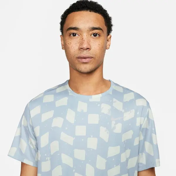 Nike Dri-fit Miler Short-sleeve Running Top - Cobalt Bliss