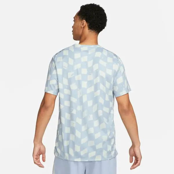Nike Dri-fit Miler Short-sleeve Running Top - Cobalt Bliss