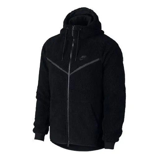 Nike Embroidered Logo Fleece Hooded Jacket