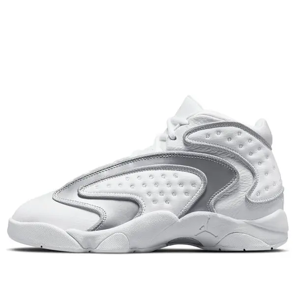 JORDAN Air Og High Top Sneakers - White/metallic Silver