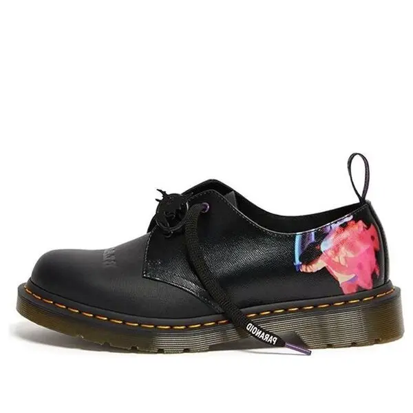 Dr. Martens Sabbath X 1461 Crossover Leather Printed Boots - Black