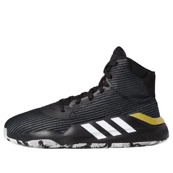 Adidas Pro Bounce 2019 Gca High Top Sneakers - Cblack/ftwwht/grefou