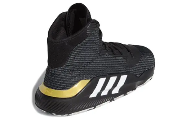 Adidas Pro Bounce 2019 Gca High Top Sneakers - Cblack/ftwwht/grefou