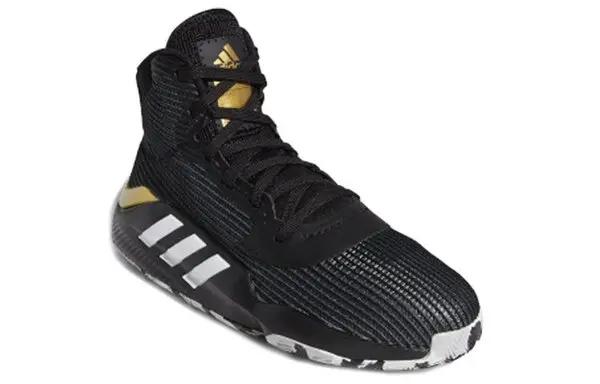 Adidas Pro Bounce 2019 Gca High Top Sneakers - Cblack/ftwwht/grefou