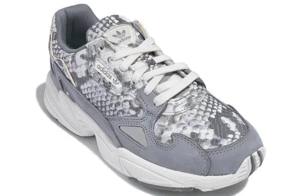 Adidas Falcon Snakeskin Sneakers - Gray/white