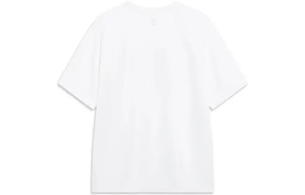 LI-NING Badfive Logo T-shirt 'white Blue - White/blue