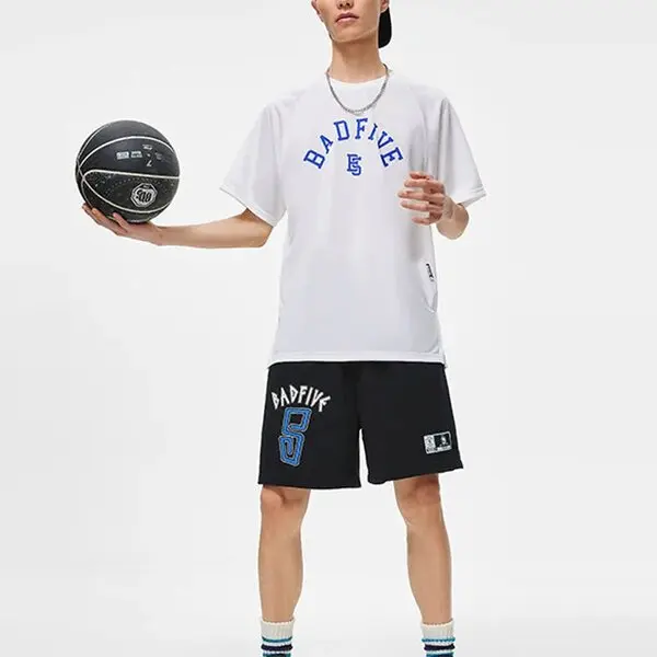 LI-NING Badfive Logo T-shirt 'white Blue - White/blue