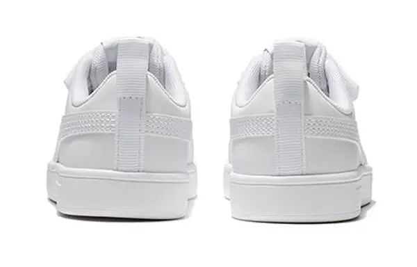 PUMA Leather Lace Up Sneakers With Hook-and-loop Closure