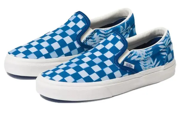 VANS Classic Slip-on Low Top Sneakers - Blue/white