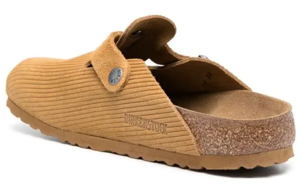 BIRKENSTOCK Boston Suede Embossed Clogs - Brown
