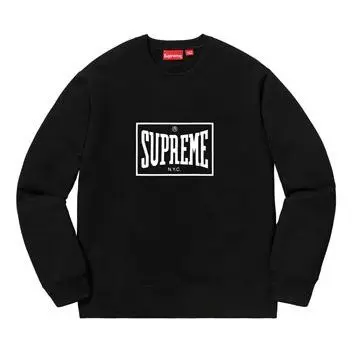 Supreme Warm Up Crewneck Pullover - Black