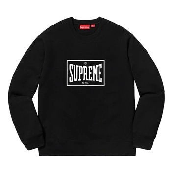 Supreme Warm Up Crewneck Pullover - Black