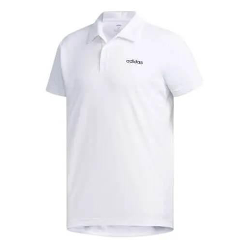 Adidas Training Sports Short Sleeve Polo Shirt - White