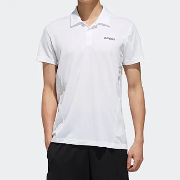 Adidas Training Sports Short Sleeve Polo Shirt - White