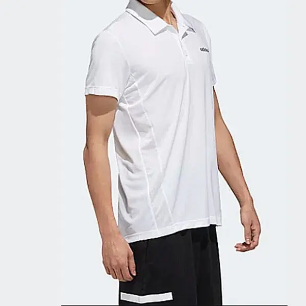 Adidas Training Sports Short Sleeve Polo Shirt - White
