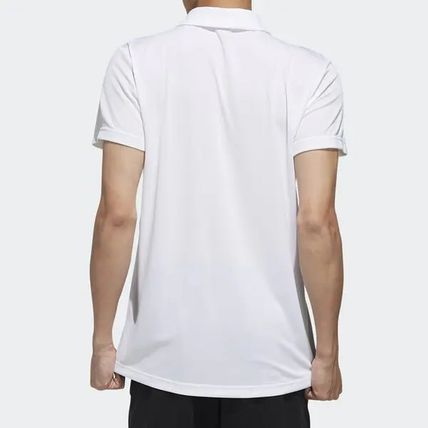 Adidas Training Sports Short Sleeve Polo Shirt - White
