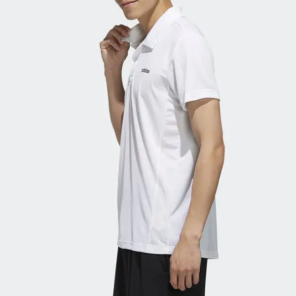 Adidas Training Sports Short Sleeve Polo Shirt - White