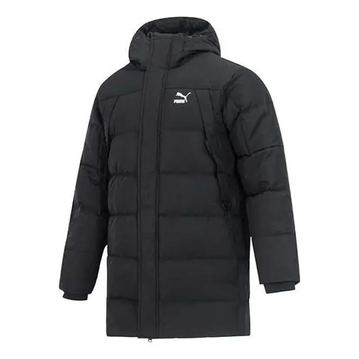 PUMA Hooded Down Coat - Black