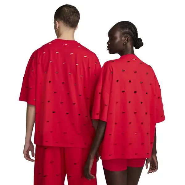 Nike X Jacquemus Embroidered Swoosh T-shirt - Red