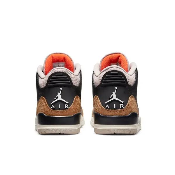 JORDAN Air 3 Retro "desert Elephant - Black/rush Orange/fossil Stone