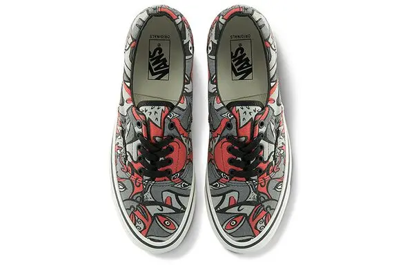 VANS Og Era Lx "doodle" Sneakers - Red/gray