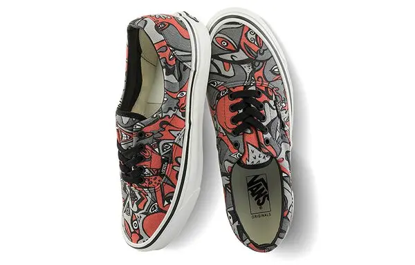 VANS Og Era Lx "doodle" Sneakers - Red/gray