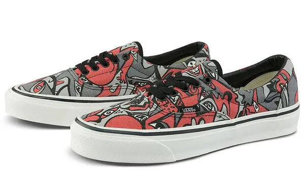 VANS Og Era Lx "doodle" Sneakers - Red/gray