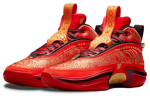 JORDAN 36 Pf X Luka Doncic 'el Matador' Sneakers - Red/gold