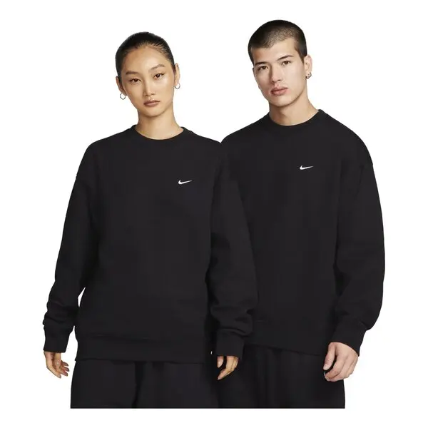 Nike Solo Swoosh Crewneck Sweatshirt Asia Sizing - Black