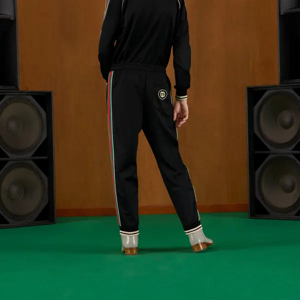 Gucci Tapered Webbing-trimmed Stretch-jersey Sweatpants