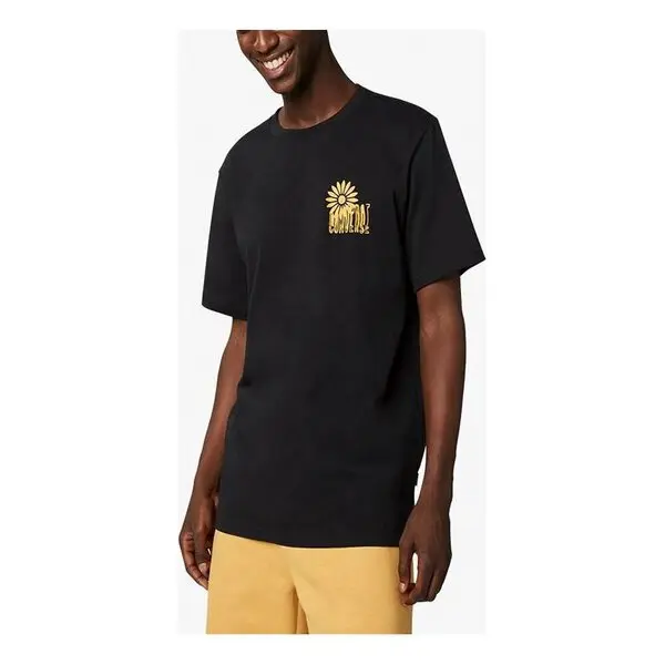 CONVERSE Short-sleeve Applique T-shirt - Black