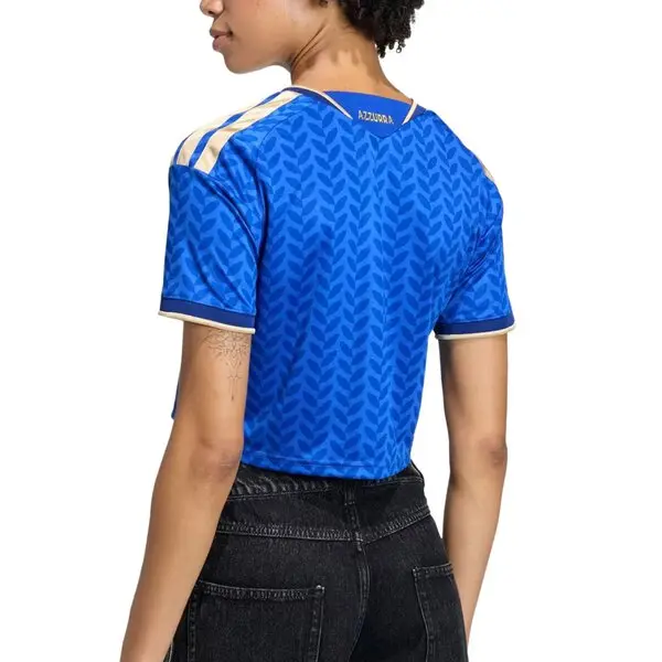Adidas Italy 26 Home Cropped Jersey - Bold Blue