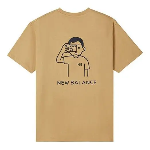 NEW BALANCE X Noritake Printing Round-neck T-shirt - Yellow