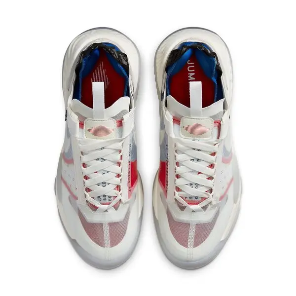 JORDAN Air Delta Breathe Tech Sneakers - White/blue/red