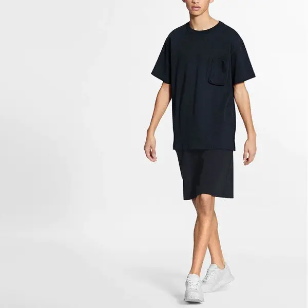 LOUIS VUITTON Monogram Cotton Pocket T-shirt - Navy