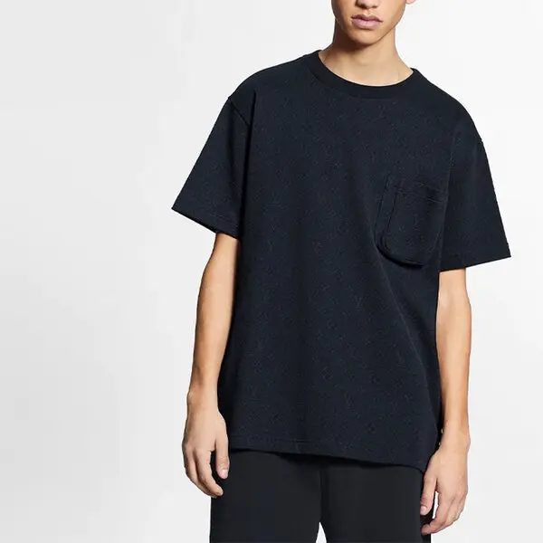 LOUIS VUITTON Monogram Cotton Pocket T-shirt - Navy
