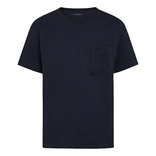 LOUIS VUITTON Monogram Cotton Pocket T-shirt - Navy