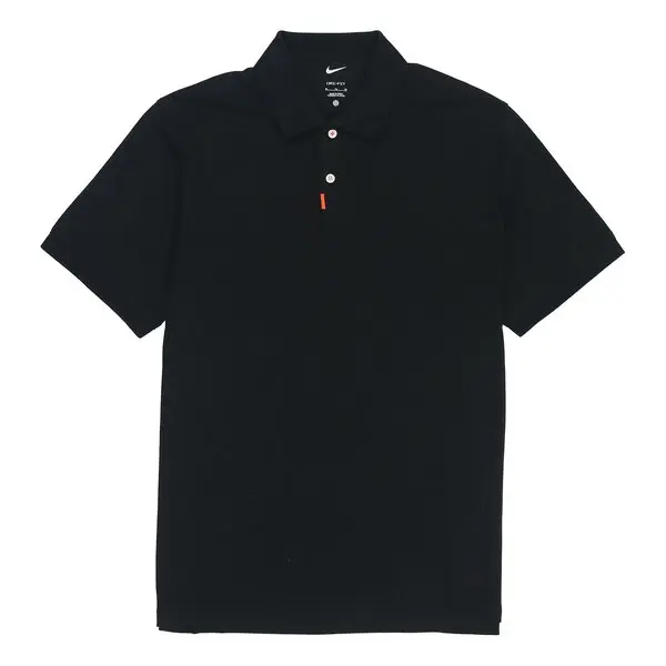 Nike Athleisure Casual Sports Short Sleeve Polo Shirt - Black