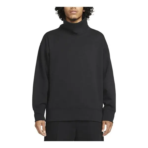 Nike Tech Fleece Reimagined Oversized Turtleneck Sweatshirt - Black