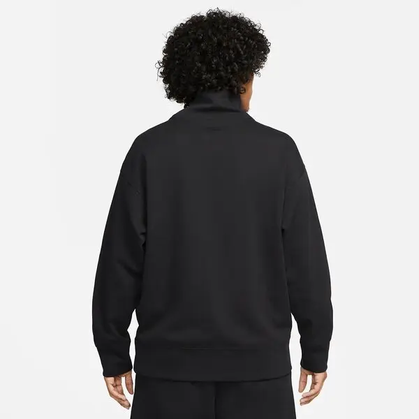 Nike Tech Fleece Reimagined Oversized Turtleneck Sweatshirt - Black