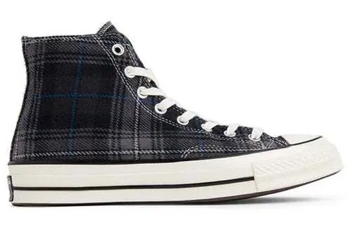 CONVERSE Chuck 70 Hi Plaid Pack Sneakers - Black