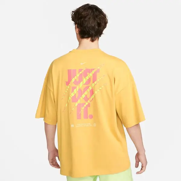 Nike Just Do It Brandriffs T-shirt 'yellow - Yellow/multi-color