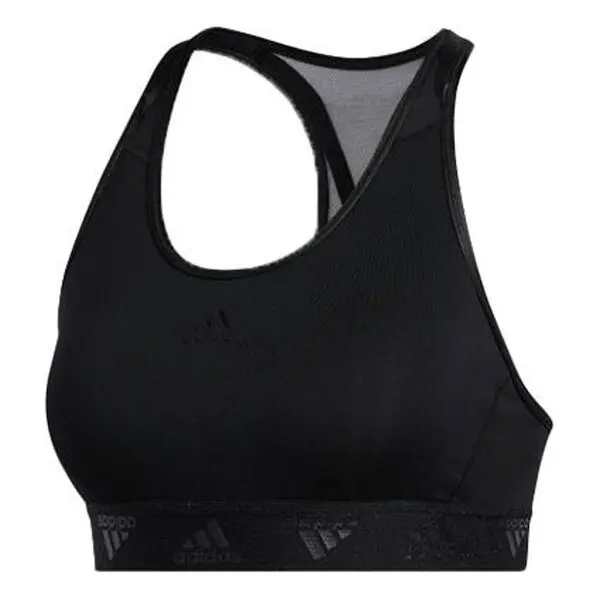 Adidas Don't Rest Badge Of Sport Glam-on Bra - Black
