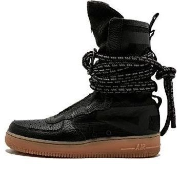 Nike Sf Air Force 1 High " Gum - Black